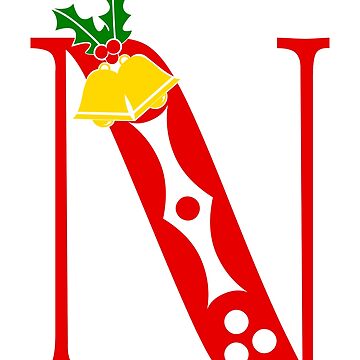 "Decorative Alphabet Letter - Initial N - Personalized Christmas Gift ...