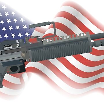 "M60 American Machine Gun" Sticker for Sale by NorseTech | Redbubble