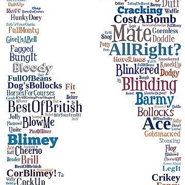 "UK Slang Map" Greeting Card for Sale by giftus | Redbubble