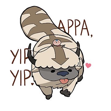 "Cute Appa Chibi With Aang" Greeting Card for Sale by artandboba ...