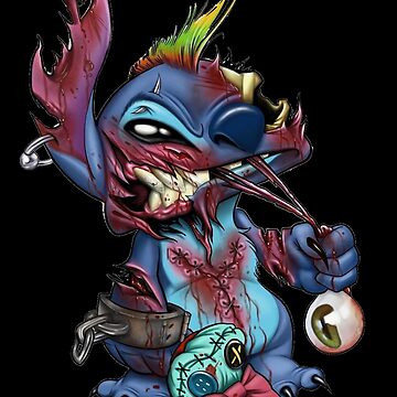 "Zombie Halloween Stitch" Poster for Sale by GoolPictures | Redbubble