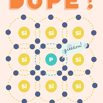 "Dope! N-Type Semiconductor" Sticker for Sale by Lemniscoo | Redbubble