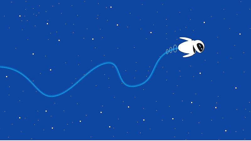 "Wall-e flying EVE" by dronit | Redbubble