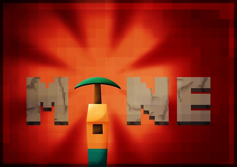 "Minecraft propaganda poster (clean)" by samdesigns | Redbubble