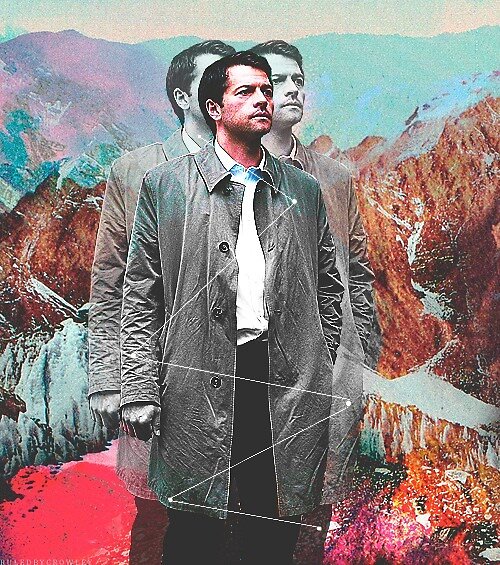 "Castiel Sticker" by ruledbycrowley | Redbubble