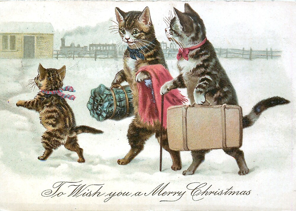 ""To Wish You A Merry Christmas" Vintage Christmas Postcard (1907) with ...