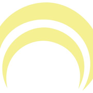 "Jaune Arc emblem (yellow, small)" Sticker for Sale by Notmypoison ...