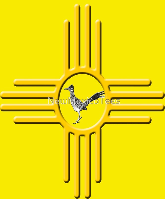 "New Mexico Roadrunner Zia Symbol" by NewMexicoTees | Redbubble