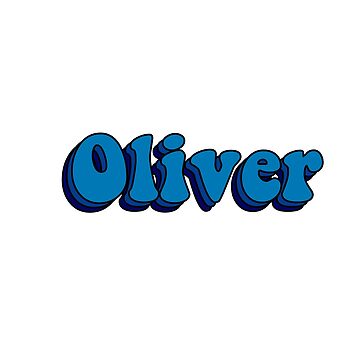 "Oliver Custom Name Sticker" Sticker for Sale by BellaTho | Redbubble