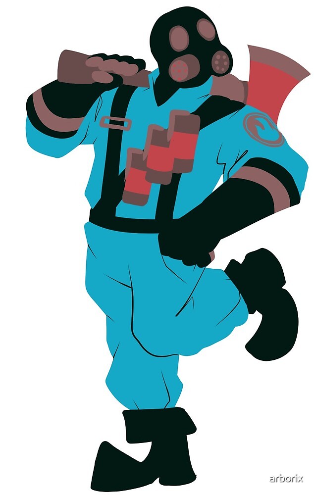 "Blu Pyro" by arborix | Redbubble