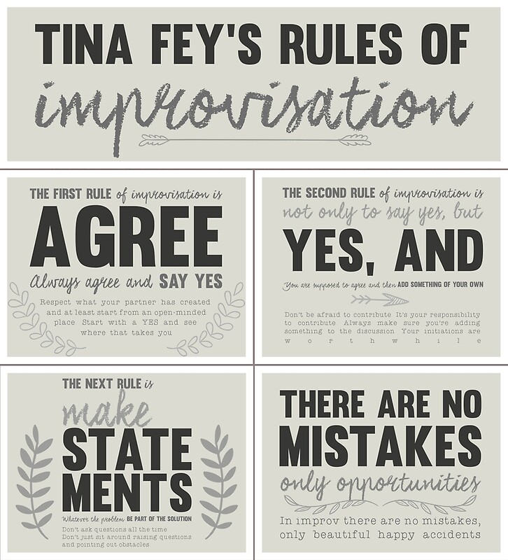 "Tina Fey's rules of improvisation" Photographic Prints by Lidia Creus ...