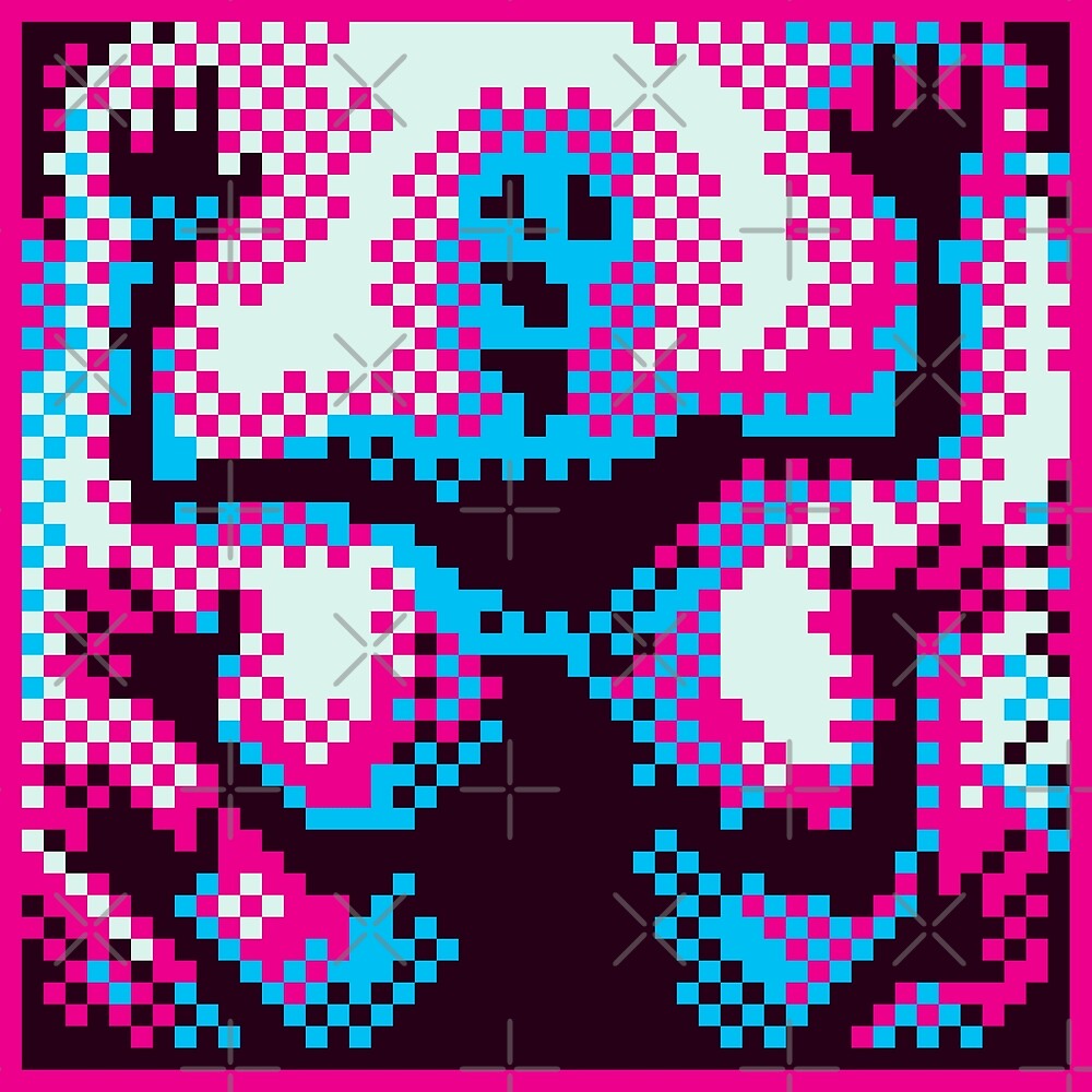 "Pixel Art: Human Centipede" by EvonsArtCave | Redbubble