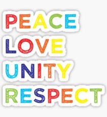 Plur Peace Love Unity Respect: Stickers | Redbubble