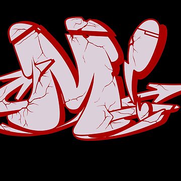 "M Graffiti Letter " Sticker for Sale by 2wear | Redbubble