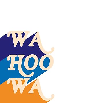 "wahoowa retro" Sticker for Sale by Katlyn Walter | Redbubble