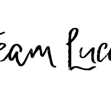 "Team Lucas" Sticker for Sale by Sarah Sutton | Redbubble