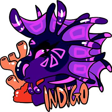 "Indigo Sticker [Wings of Fire]" Sticker for Sale by OliveCow | Redbubble