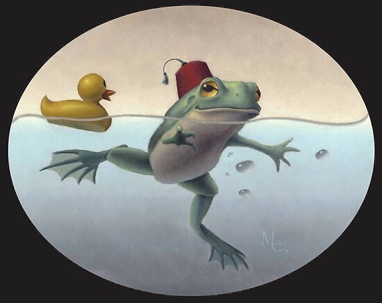 "Frog and Duck" Posters by Mark Elliott | Redbubble