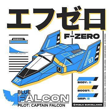 "BLUE FALCON" Sticker for Sale by Hiro-Yasuo | Redbubble