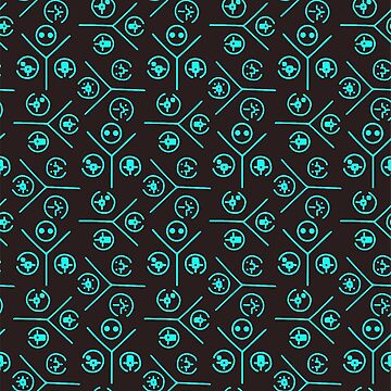 "Halo 3 ODST Wall Symbols Blue" Throw Pillow for Sale by KDesign13 ...