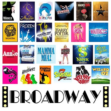 "Broadway Musical Logo" Poster for Sale by Max Sklar | Redbubble
