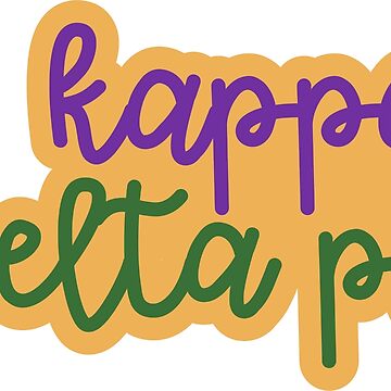 "Kappa Delta Pi - Script" Sticker for Sale by eclecticbyecal | Redbubble