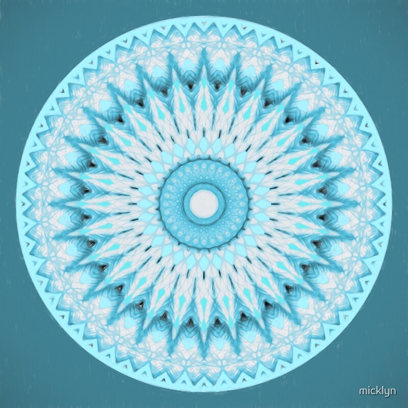 "Soft Turquoise Mandala" by micklyn | Redbubble