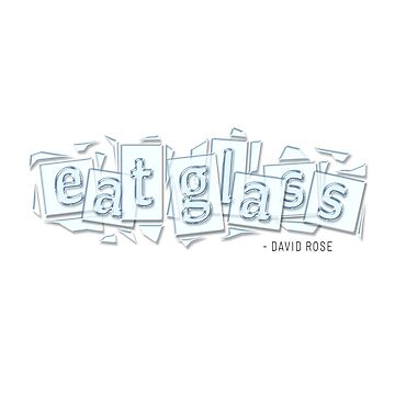 "Eat Glass" Sticker for Sale by maggie113 | Redbubble
