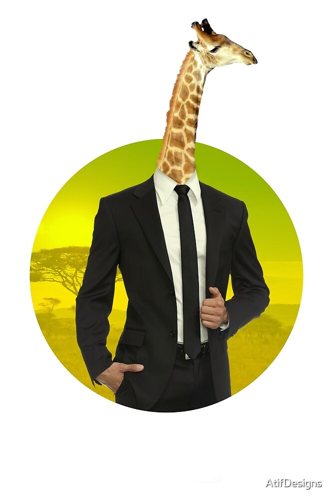 "Mr Giraffe" by AtifDesigns | Redbubble