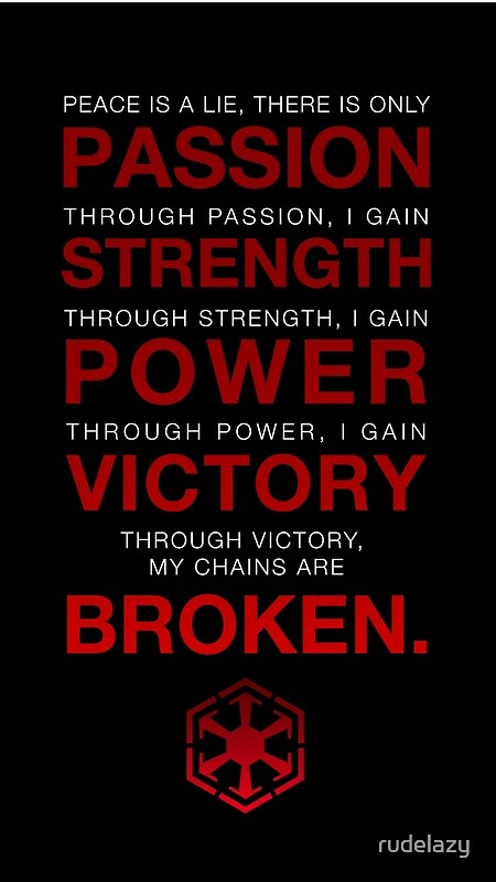 "Code of the Sith" by rudelazy | Redbubble