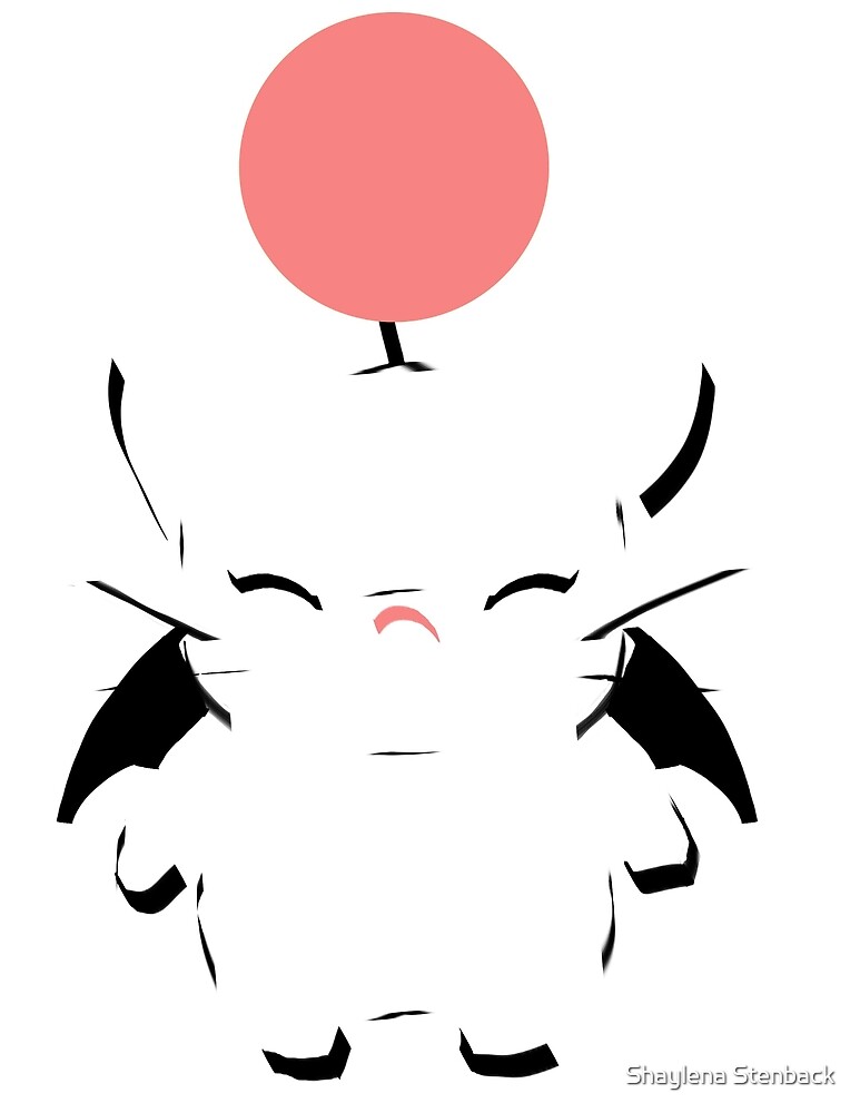 "Final Fantasy Moogle " by Shaylena Stenback | Redbubble