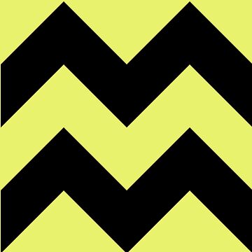 H Lime Green Chevron Print