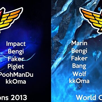 "SKT T1- World champions 2013-2015" Poster for Sale by iZurot | Redbubble