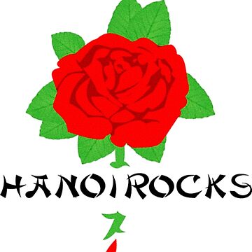 "Hanoi Rocks transparent Logo Sticker High Resolution" Greeting Card ...
