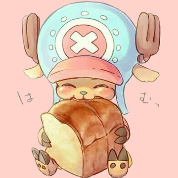 Super Kawaii Tony Tony Chopper Eating Brioche Art Board Print For