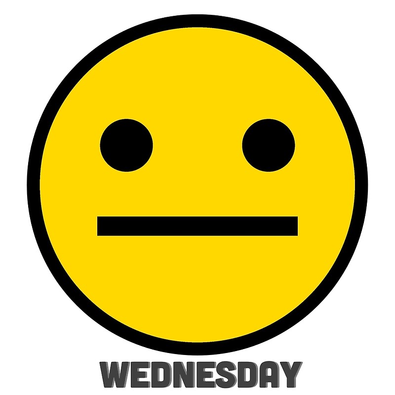 "Wednesday Emoji (#3)" by Danny Devoi (Easy.) | Redbubble