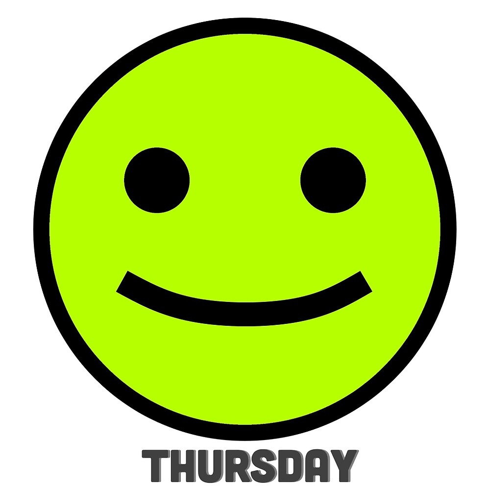 "Thursday Emoji (#4)" by Danny Devoi (Easy.) | Redbubble