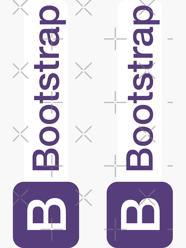 "Bootstrap" Sticker by apled | Redbubble