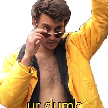 "Ur Dumb" Sticker for Sale by DankWestMan | Redbubble