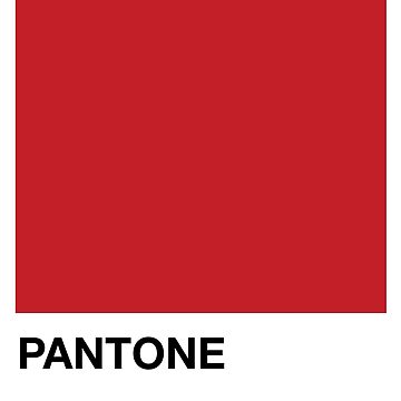 "Pantone Period Red" Sticker for Sale by piastrelli | Redbubble