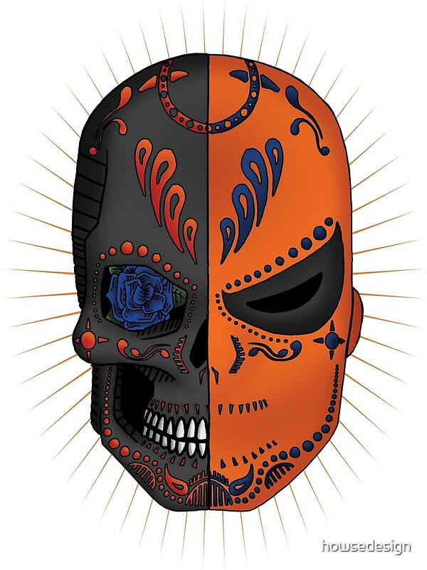 "Sugar Skull Series - Deathstroke" by howsedesign | Redbubble
