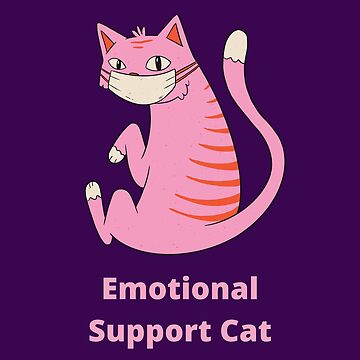 "Emotional Support Cat" Sticker for Sale by Barry Stannard | Redbubble