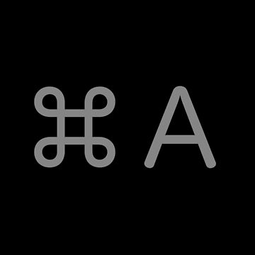 "Command A, Select All Keyboard Command Shortcut - " Sticker for Sale ...