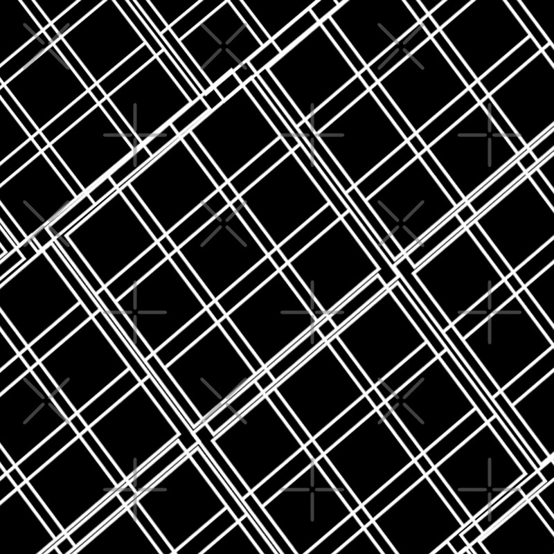 "BLACK AND WHITE PATTERN BLACK BLOCKS AS DIAMONDS WITH THIN WHITE ...