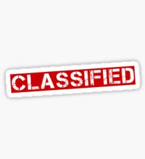 Classified Information Stickers | Redbubble