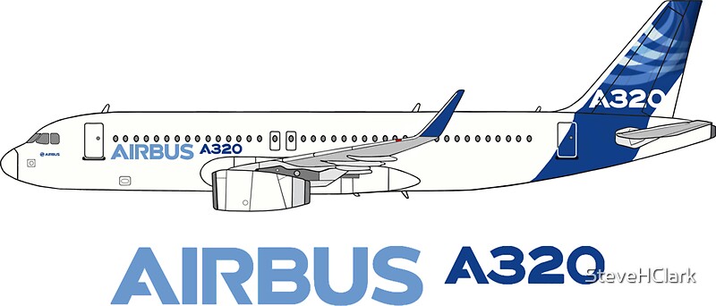 Airbus A320 Dibujo: Pegatinas | Redbubble