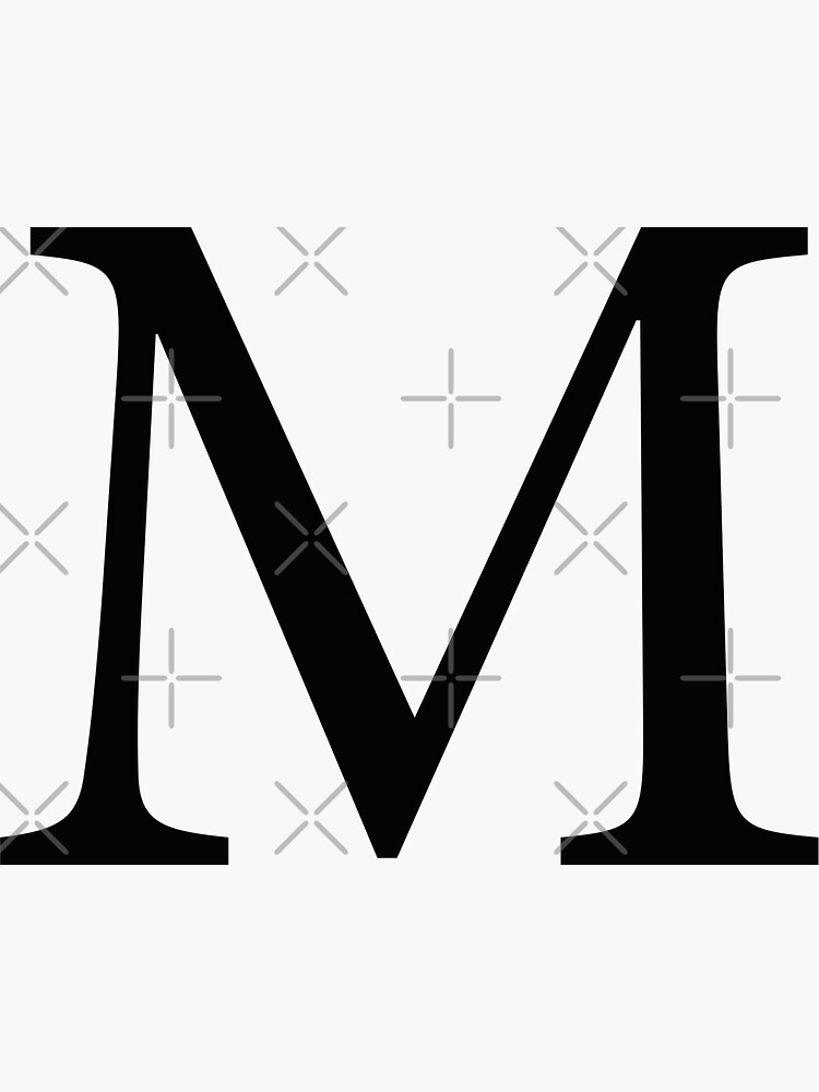 "Mu Greek Letter" Sticker by AdventureFinder | Redbubble