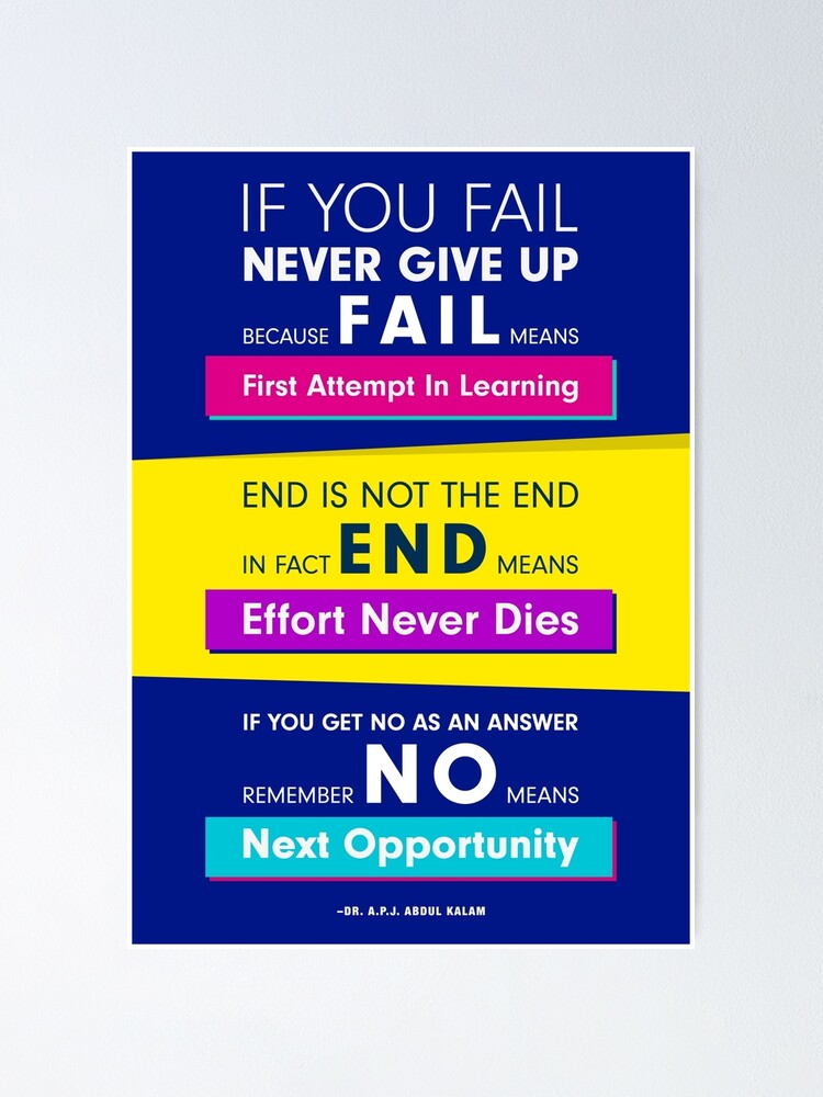 f-a-i-l-first-attempt-in-learning-poster-by-worldpeas-redbubble