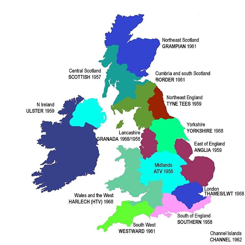 "Classic ITV Regions" by stevefreestone | Redbubble