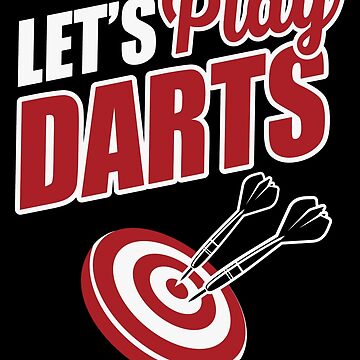"Let's play darts" Poster for Sale by nektarinchen | Redbubble